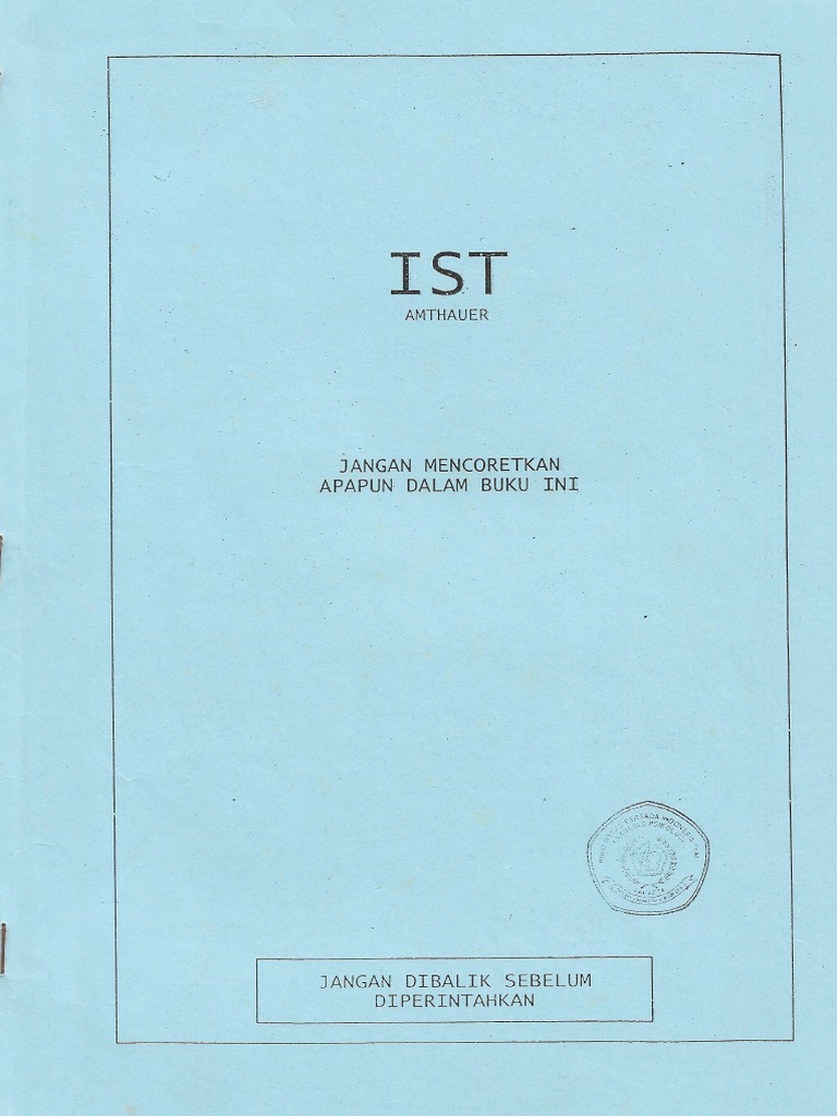 Soal Psikotes Amthauer IST | PDF
