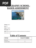 Geography Sample SBA | PDF | River | Rock (Geology)
