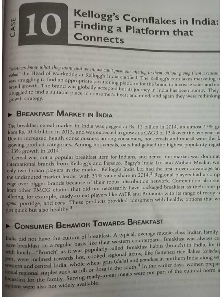 Kelloggs Case Study | PDF