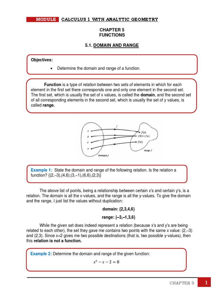Determining Domains And Ranges A Guide To Special Functions In Calculus 1 With Analytic