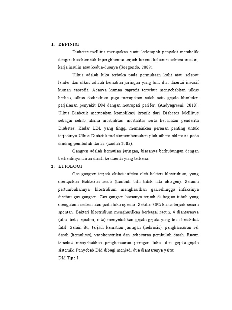 LP Ulkus Pedis | PDF