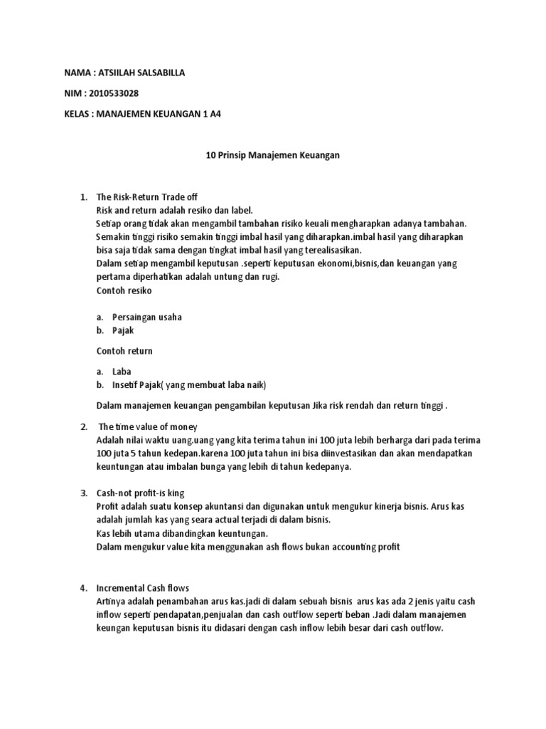 Principles of Financial Management | PDF