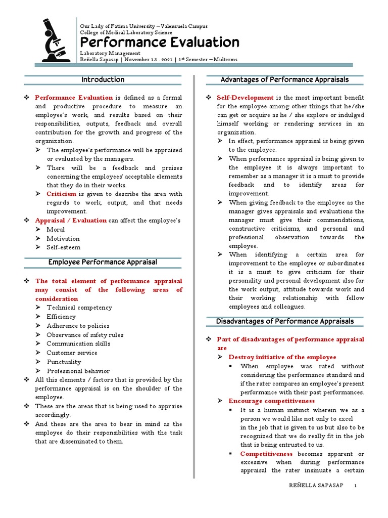 Performance Evaluation | PDF | Performance Appraisal | Employment