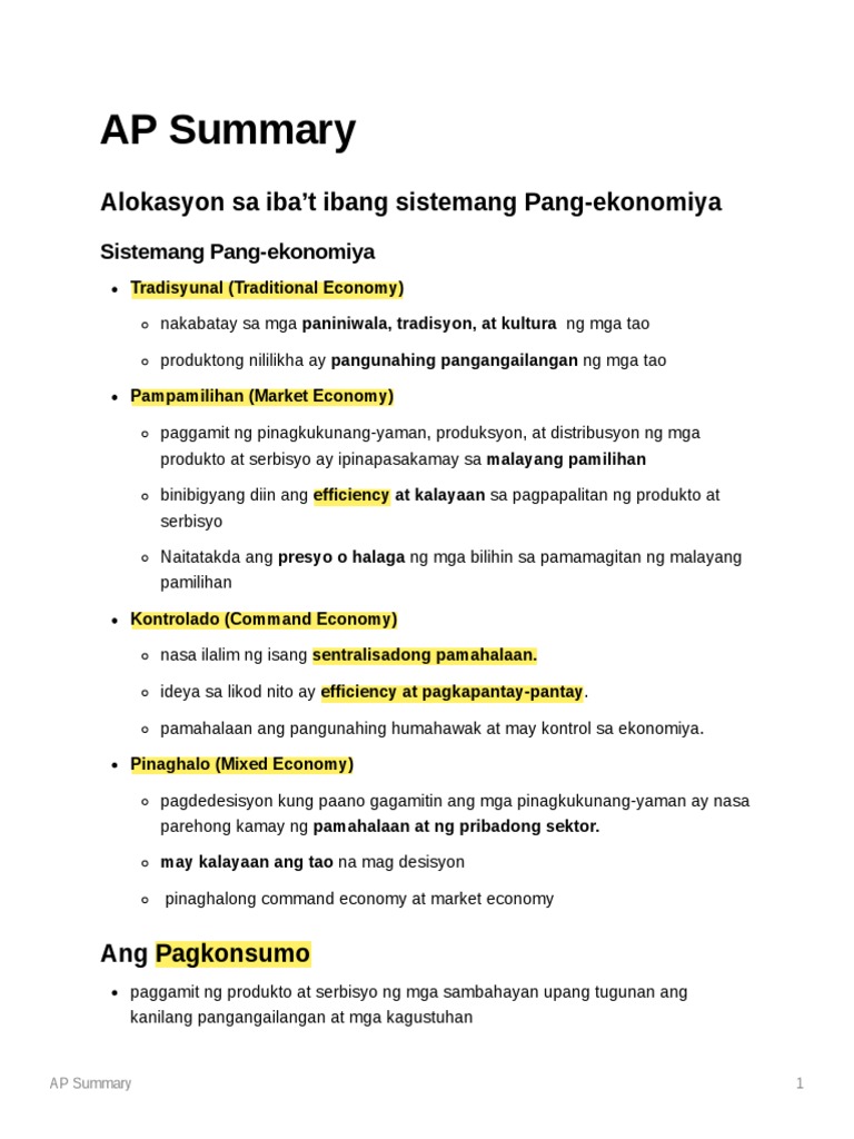 AP Summary | PDF AP Summary | PDF