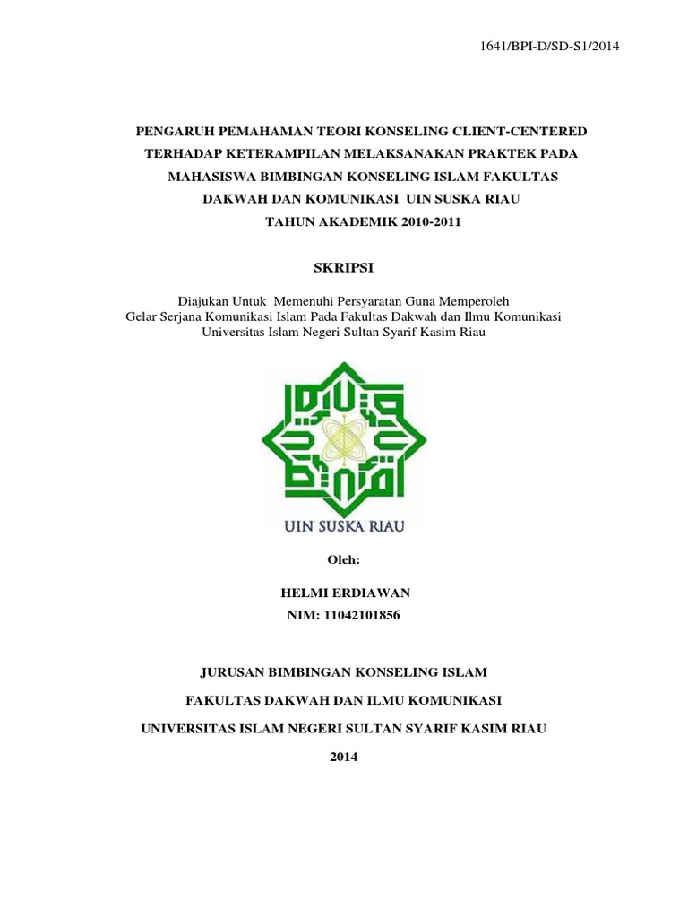 1641/BPI-D/SD-S1/2014: Skripsi | PDF