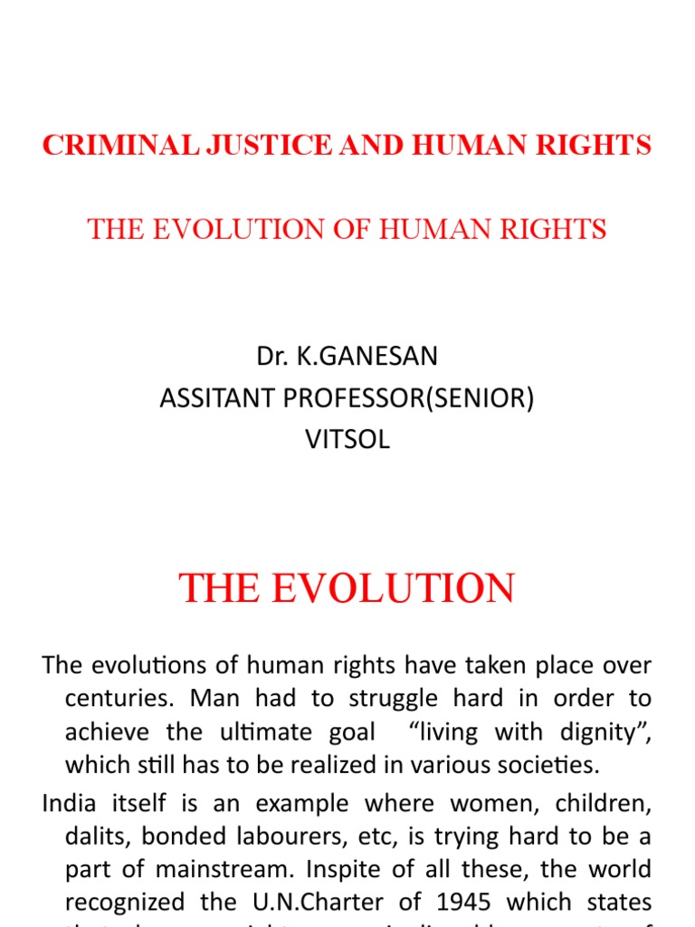The Evolution of Human Rights: From Natural Rights Theory to ...