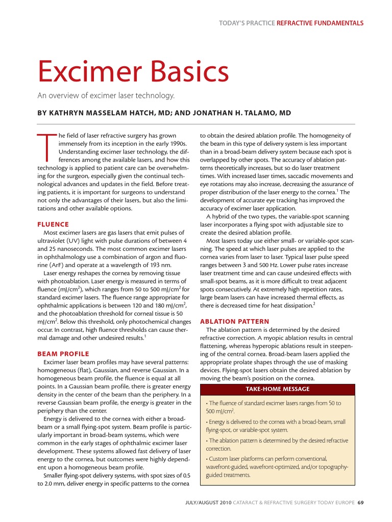 Excimer Basics: An Overview of Excimer Laser Technology | PDF | Laser ...