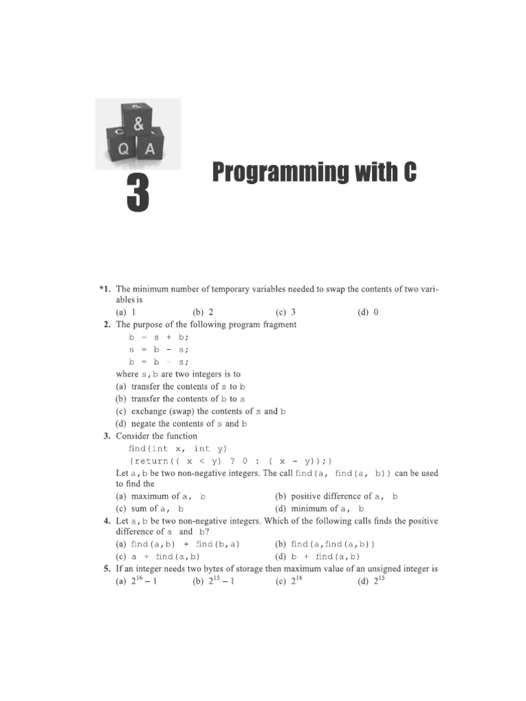 Book Chapter 3 Programming With C | PDF