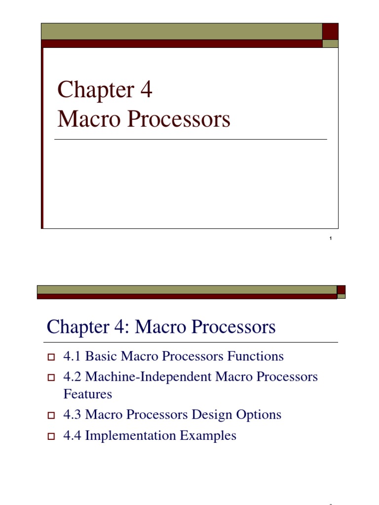 Macro Preprocessor Part 1 Download Free Pdf Macro Computer Science Parameter Computer