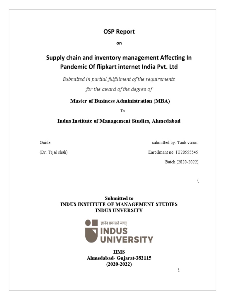 Osp Project Report | PDF | E Commerce | Economic Growth