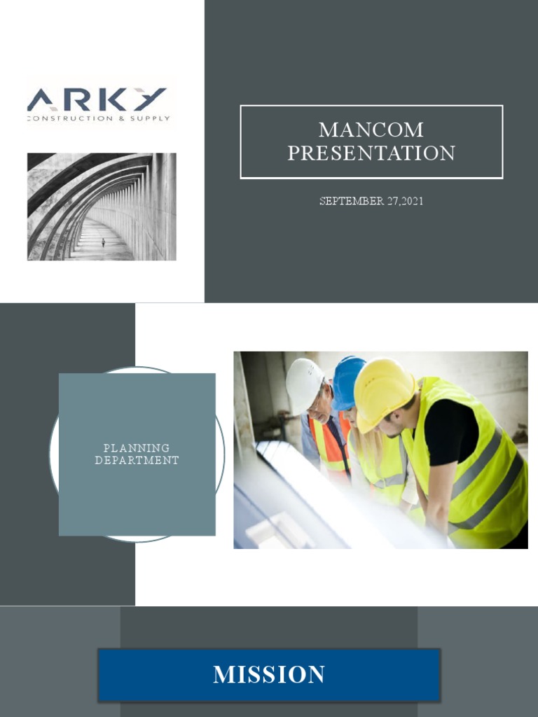 MANCOM PRESENTATION Sept.27,2021-PLANNING | PDF | Economies | Business