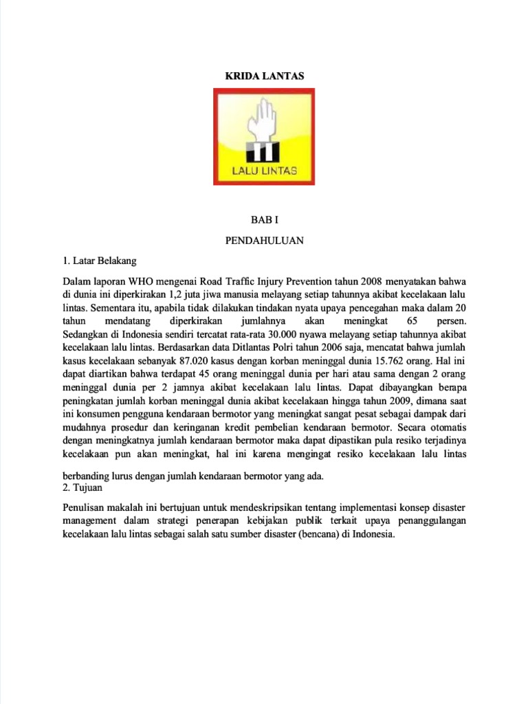 PDF Makalah Krida Lantas - Compress | PDF