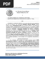 Constitución de Sociedad M4: Forma Precodificada Del Registro Público de Comercio | PDF | Business