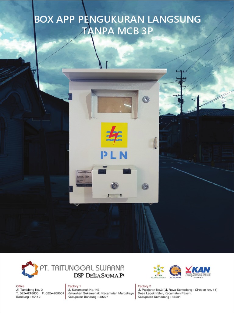 Spesifikasi Box APP PLN Tanpa MCB 3P | PDF