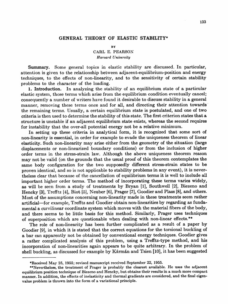 General Theory of Elastic Stability | PDF | Buckling | Elasticity (Physics)
