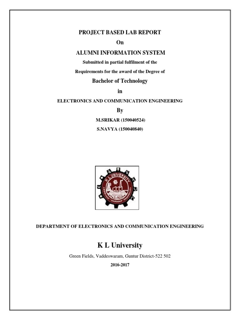 Alumni Information System Project Report | PDF | Linked In | Facebook