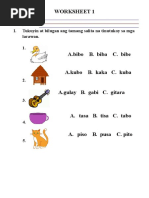 Reading Comprehension Worksheets Filipino For Grade 2 | PDF