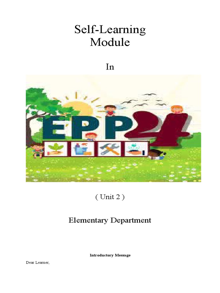 Epp g4 Module Unit 1 | PDF | Chicken | Entrepreneurship