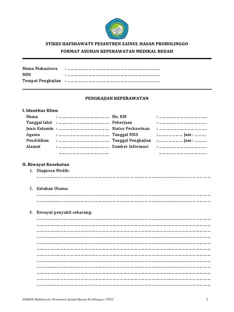 Format Askep KMB (LAB EDIT) | PDF