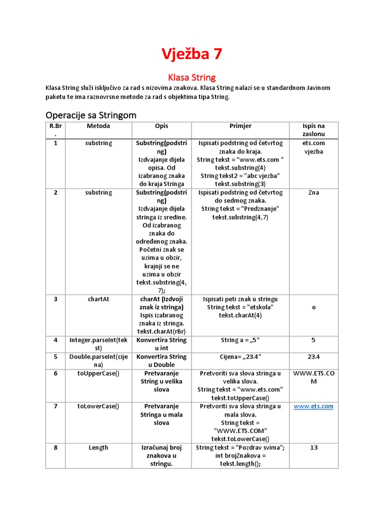 Vježba 7_zadaci | PDF