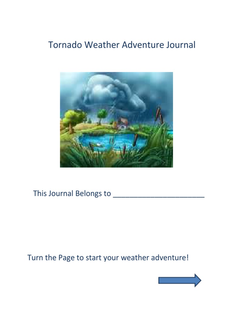 Tornado Weather Adventure Journal: This Journal Belongs To | PDF