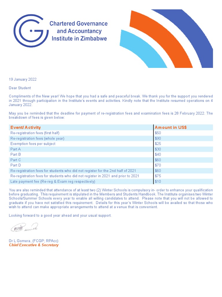 Examination Letter To Students | PDF