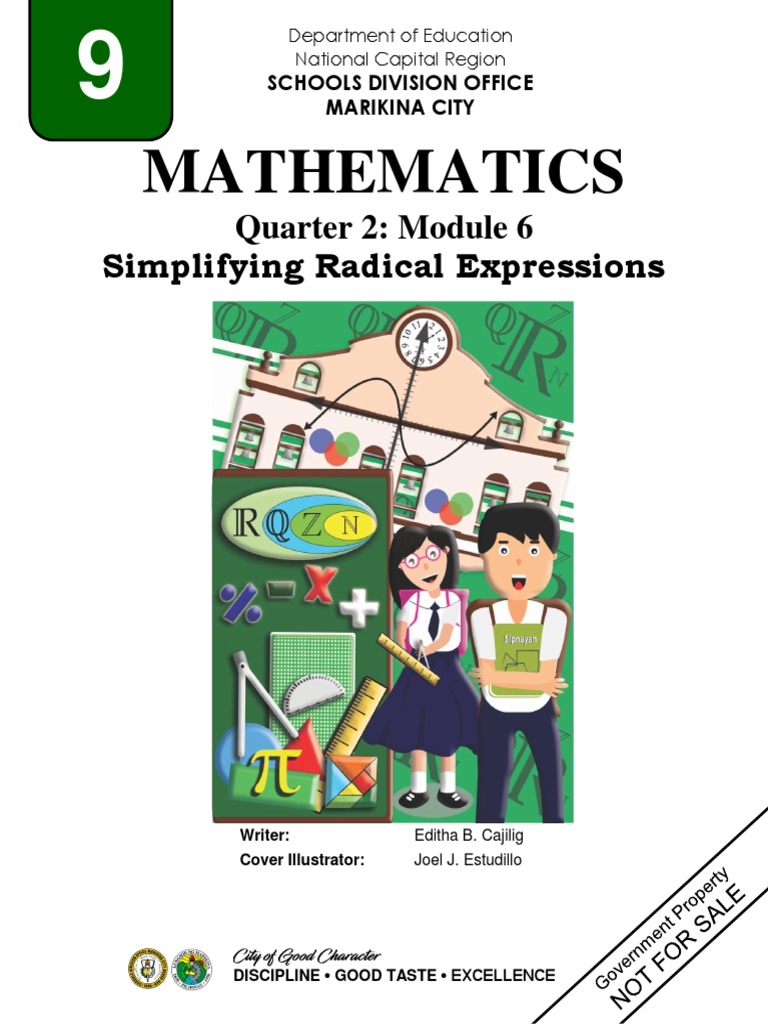 Mathematics: Quarter 2: Module 6 Simplifying Radical Expressions | PDF | Mathematical Concepts ...