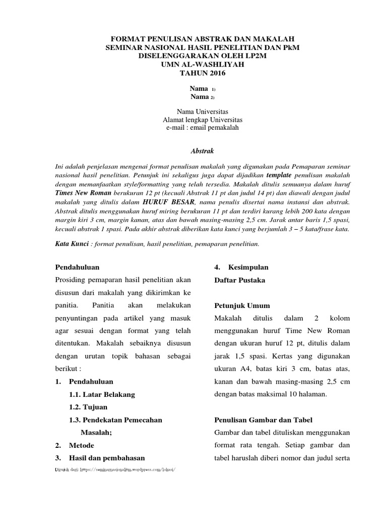 Template Artikel Ilmiah | PDF