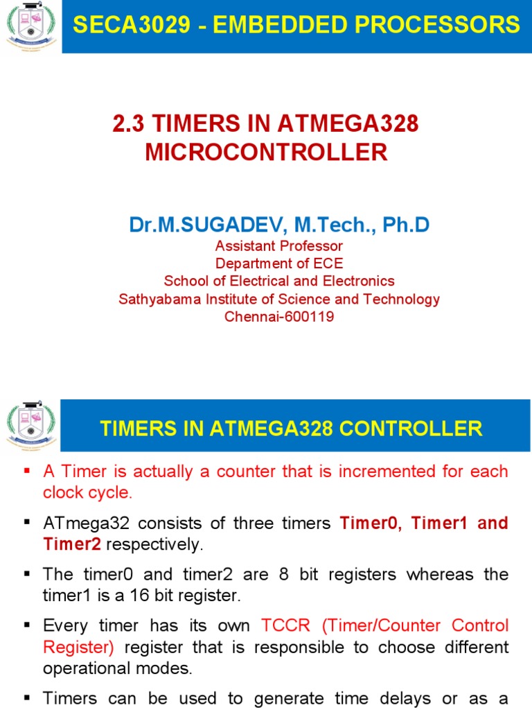 ATmega328 Timer Configuration Guide | PDF | Timer | Electrical Engineering