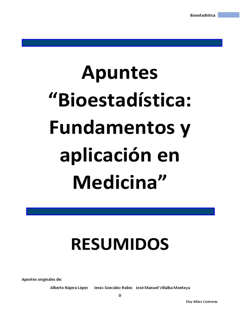 Fundamentos y aplicaciones de la bioestadística en medicina | PDF | Muestreo (Estadísticas) | Media