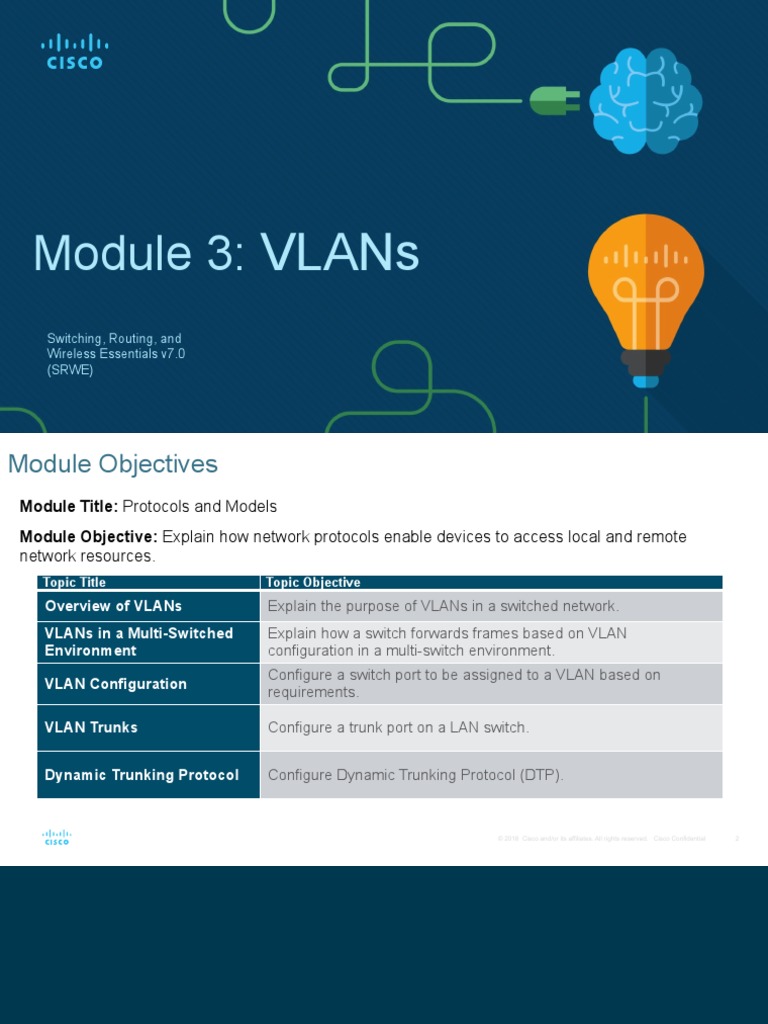 SRWE Module 3-VLANs-Modified | PDF | Computer Network | Networks