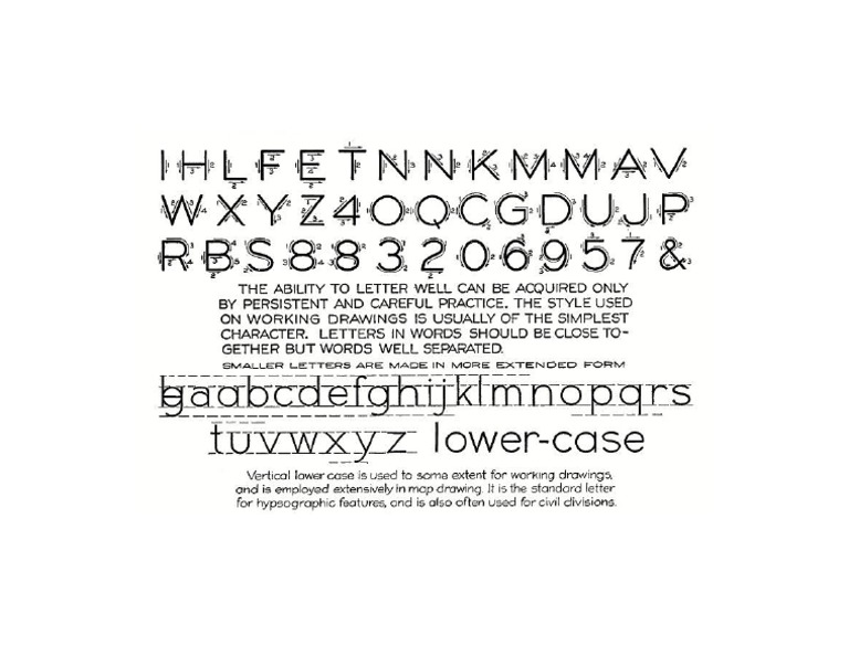Engineering Lettering Guide 10 MM | PDF