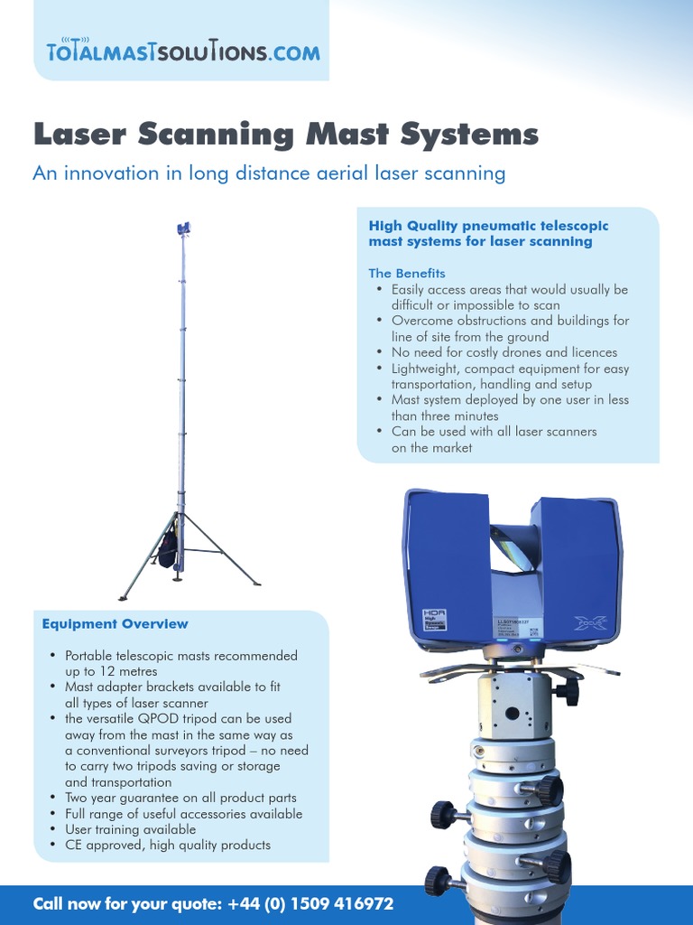 Laser Scanning Mast Systems From Total Mast Solutions | PDF | Image ...