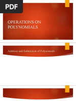 Exercises Operation With Monomials | PDF