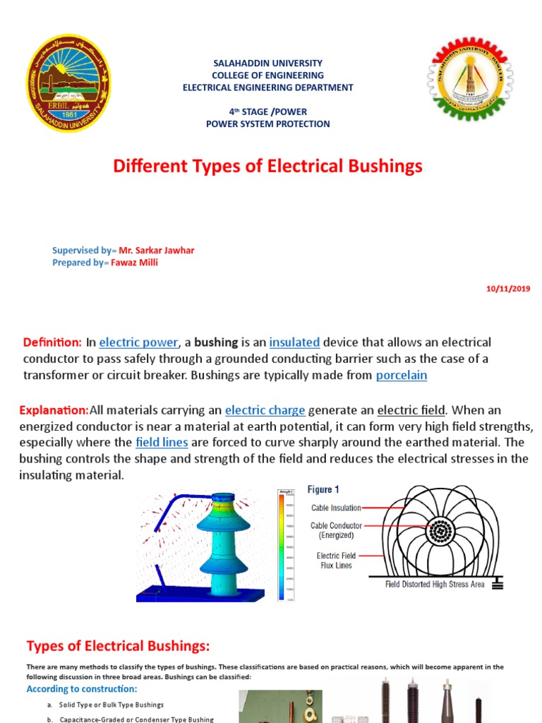 Different Types of Electrical Bushings | PDF | Insulator (Electricity ...