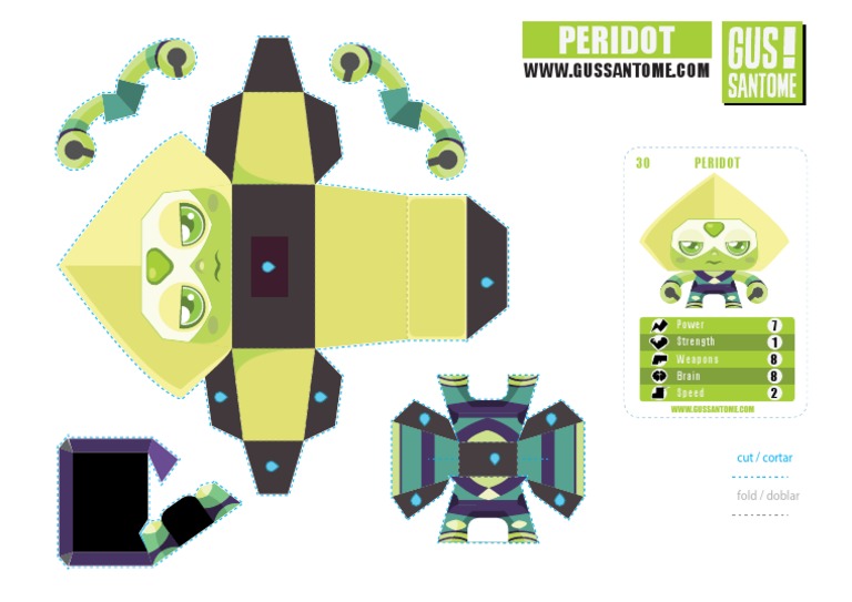 Peridot Mini Papercraft | PDF