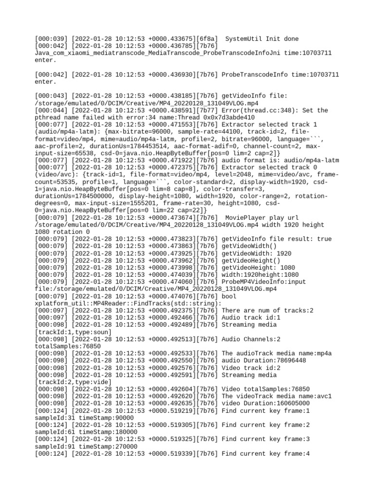Trace | PDF | Codec | Computer File Formats