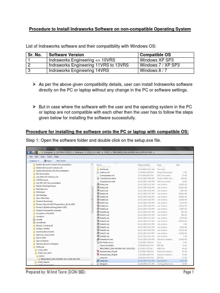 Indraworks Software Installation Guide | PDF | Microsoft Windows ...