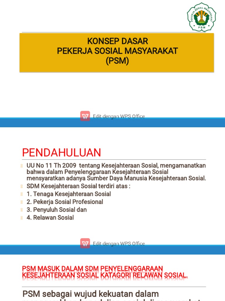 Konsep Dasar PSM Baru | PDF