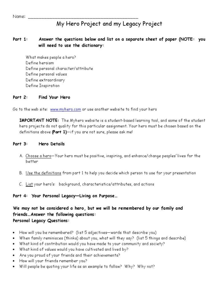 My Hero Project PDF | PDF | Microsoft Power Point | Hero
