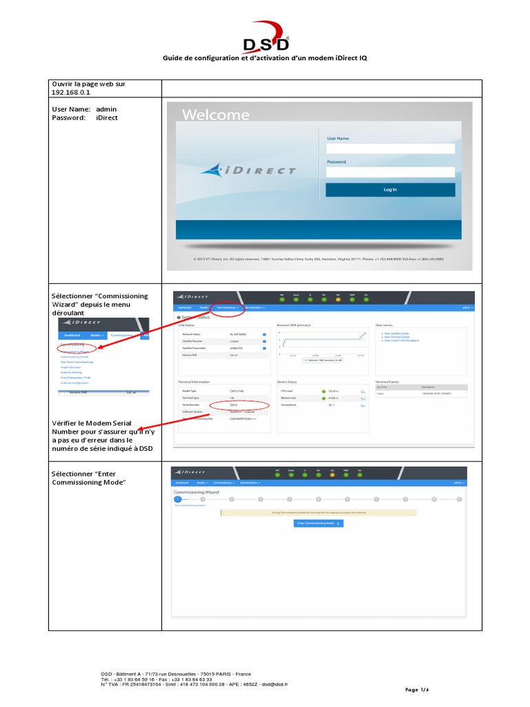 Guide Installation Idirect Iq DSD | PDF | l'Internet | Électronique
