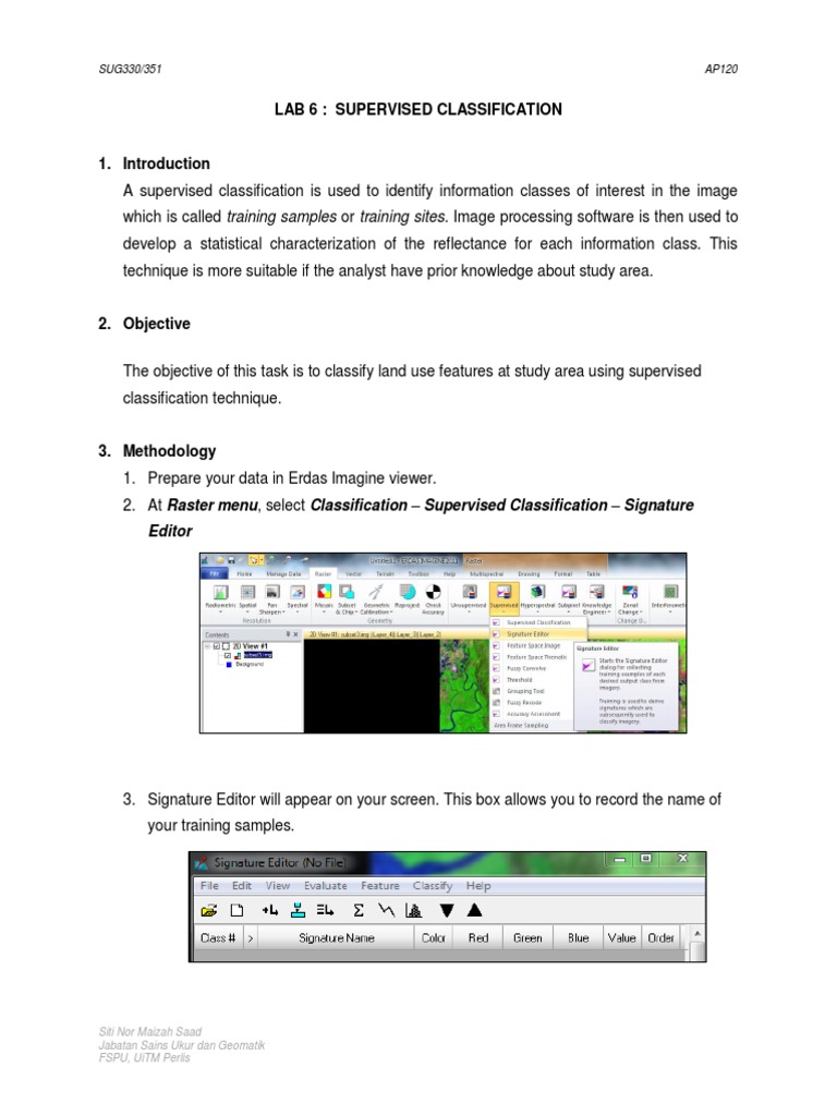 Supervised Classification Lab Guide | PDF | Icon (Computing) | Computing