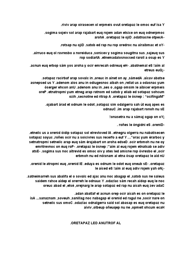 Texto Al Reves | PDF