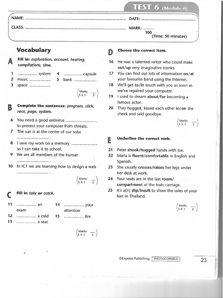 Spark 3 Test 6 | PDF