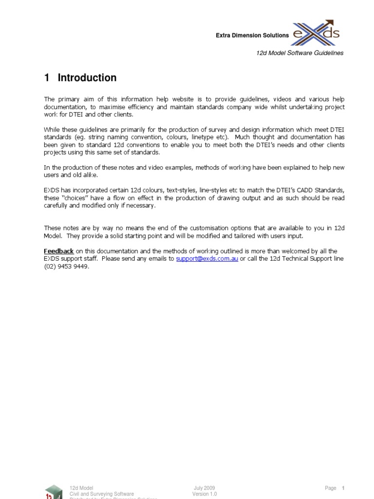12d Model Software Guidelines: Extra Dimension Solutions | PDF ...