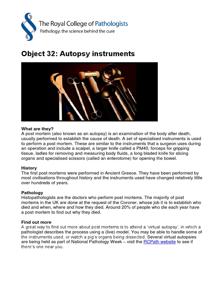 32-Post-Mortem-Instruments | PDF