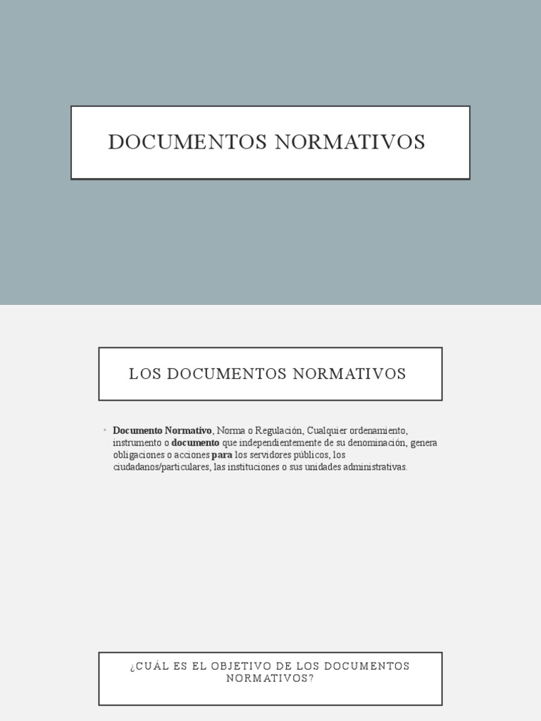 Documentos Normativos | PDF