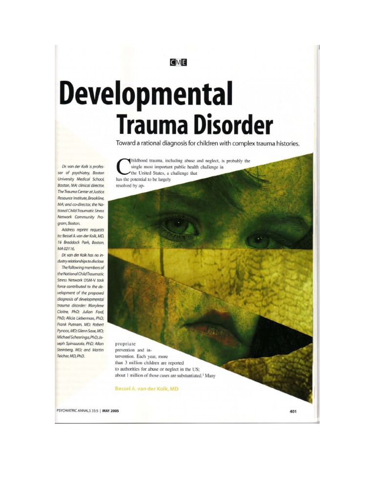 Developmental - Trauma - Disorder Van Der Kolk | PDF