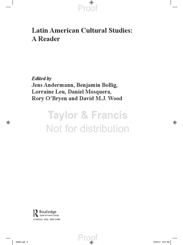 Latin American Cultural Studies A Reader | PDF | Cultural Studies ...