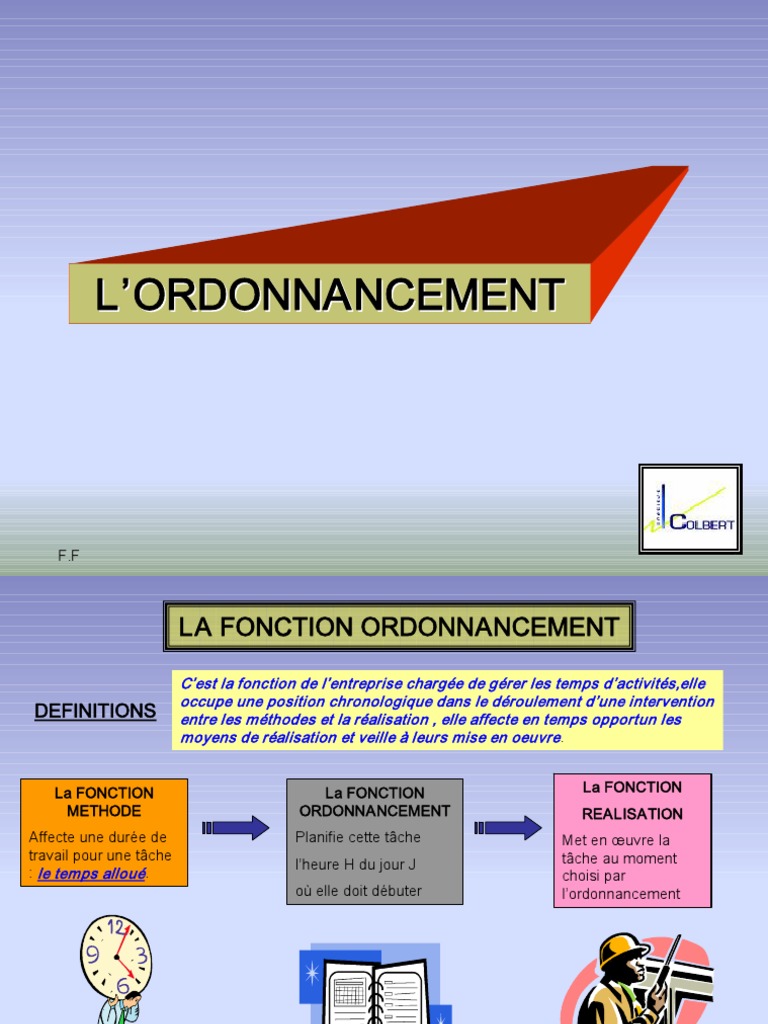 Optimisation de l'Ordonnancement | PDF | Planification | Gestion de projet